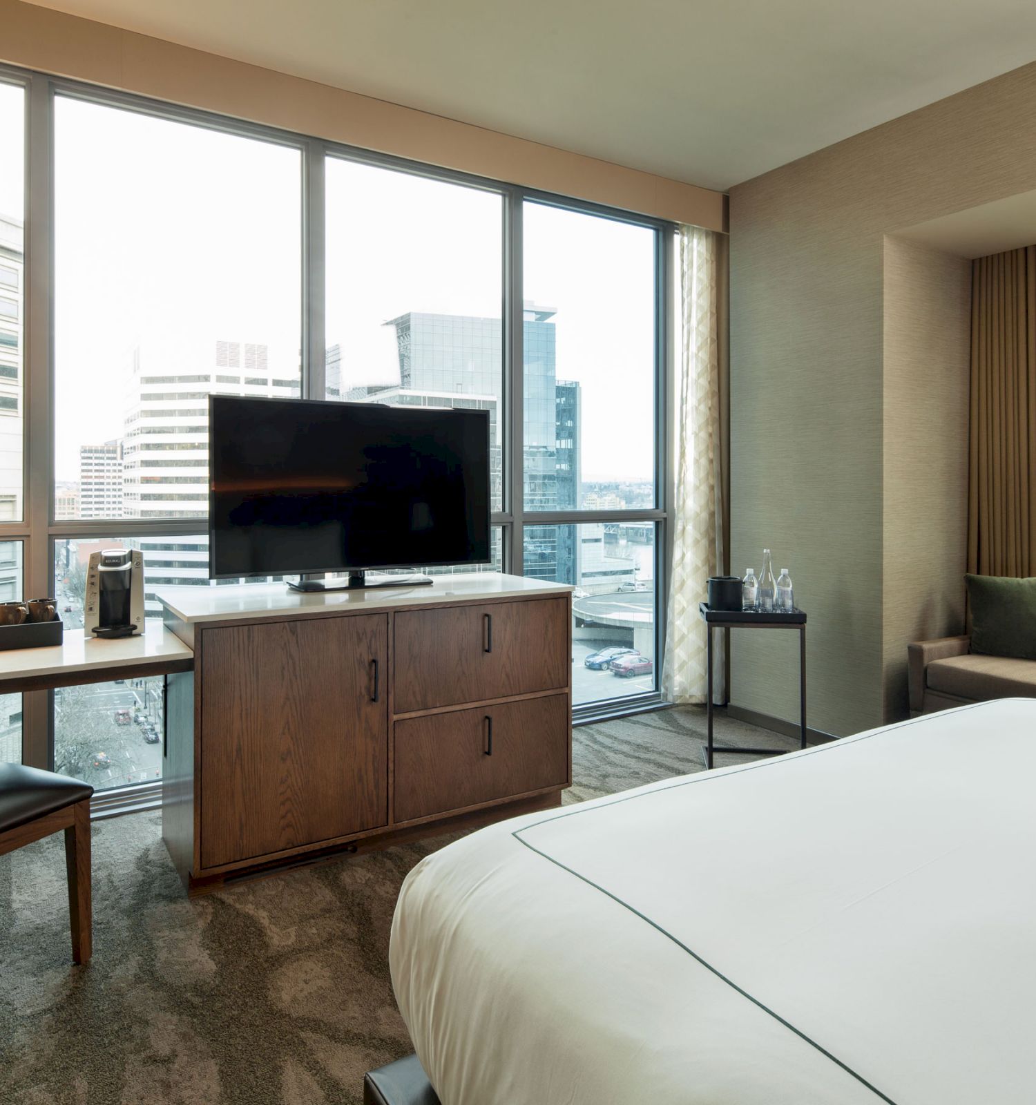 Downtown Portland Accommodations - The Porter Hotel - with city views.